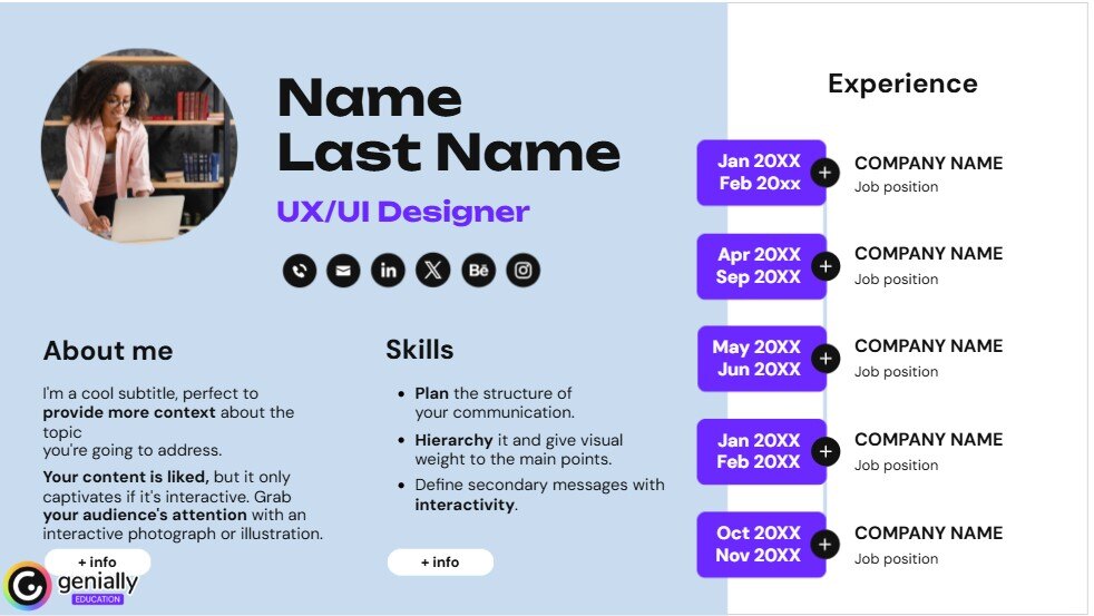 Создаем интерактивное резюме в Genially: Пошаговое руководство